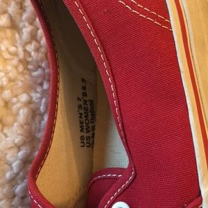 Vans | Shoes | Vans Classic Red Canvas Sneakers M 7 W 85 | Poshmark